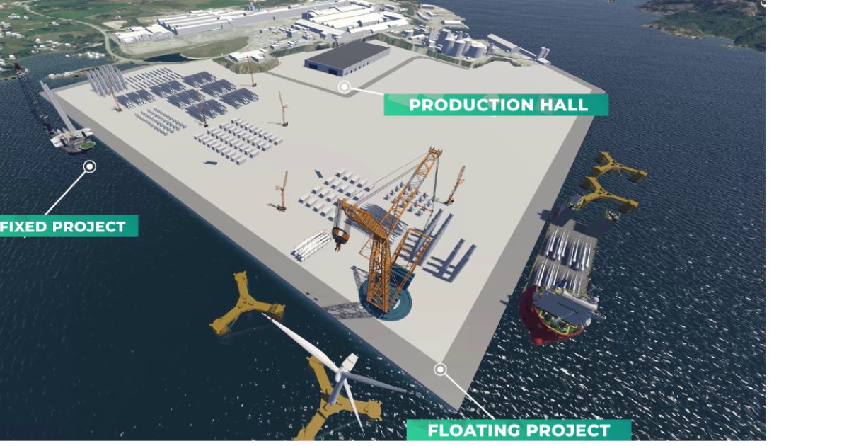 Norwegian Capabilities Series: Offshore wind preassembling and load-out harbour incl. onshore ...